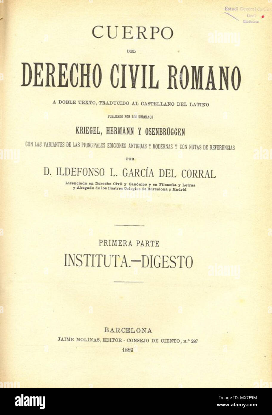 Corpus iuris hi-res stock photography and images - Alamy