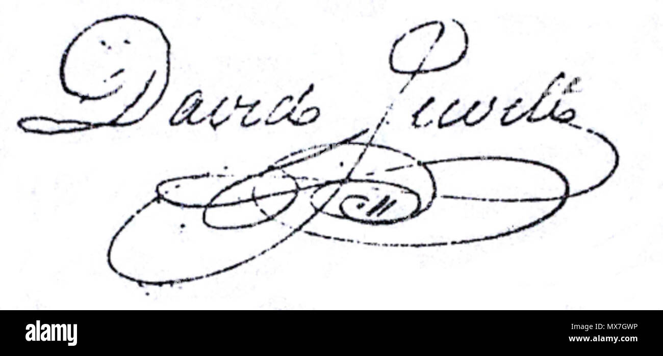 . English: Signature of Colonel David Jewett . 17 May 2013, 23:57:43 ...