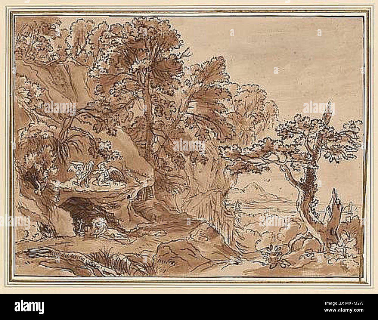 . English: The penitent Magdalene in a landscape . before 1855. John ...