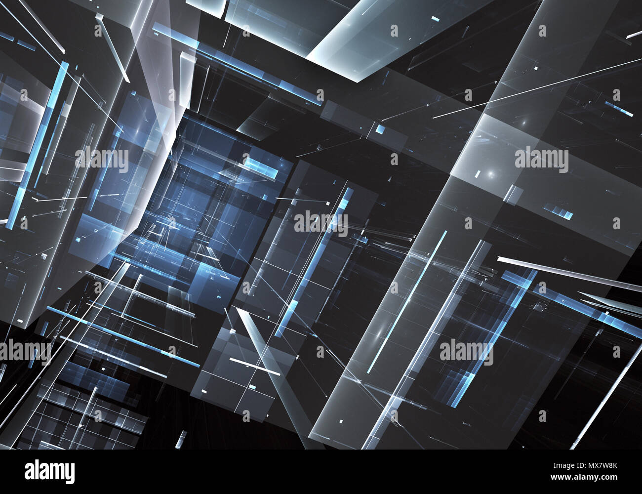Abstract future technology background - computer-generated 3D image ...