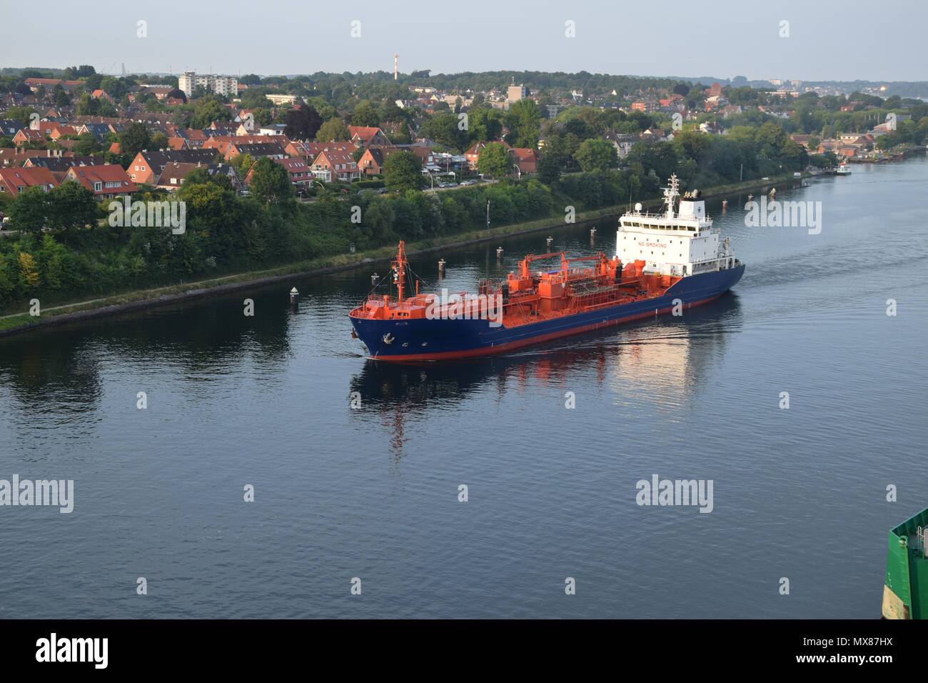Ships in the canal. Different perspective and ship types. Passenger and ...