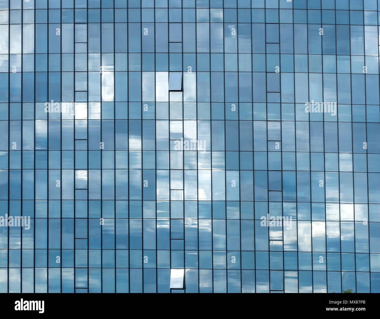 Facade of modern contemporary building, office building, business ...