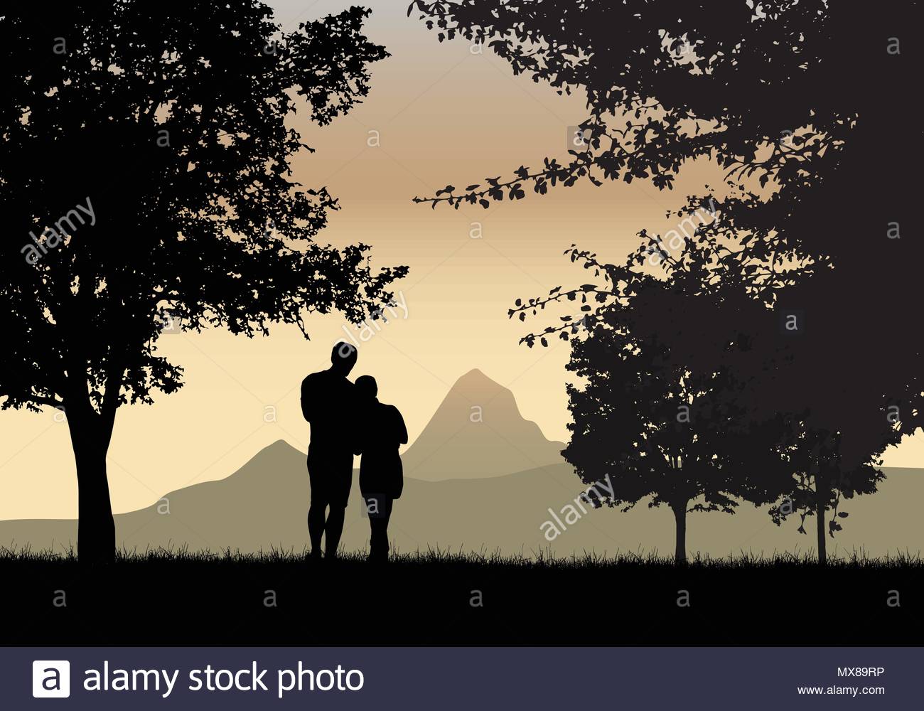 Two People Stock Vector Images - Alamy