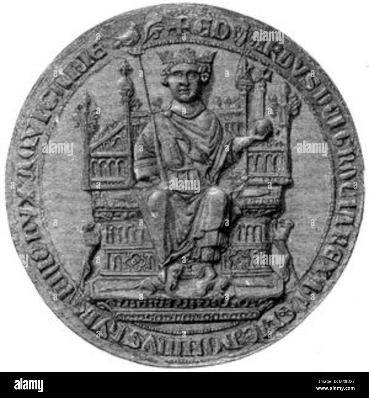 . English: Seal of Edward I . 1915. HISTORY OF ENGLAND by SAMUEL R ...