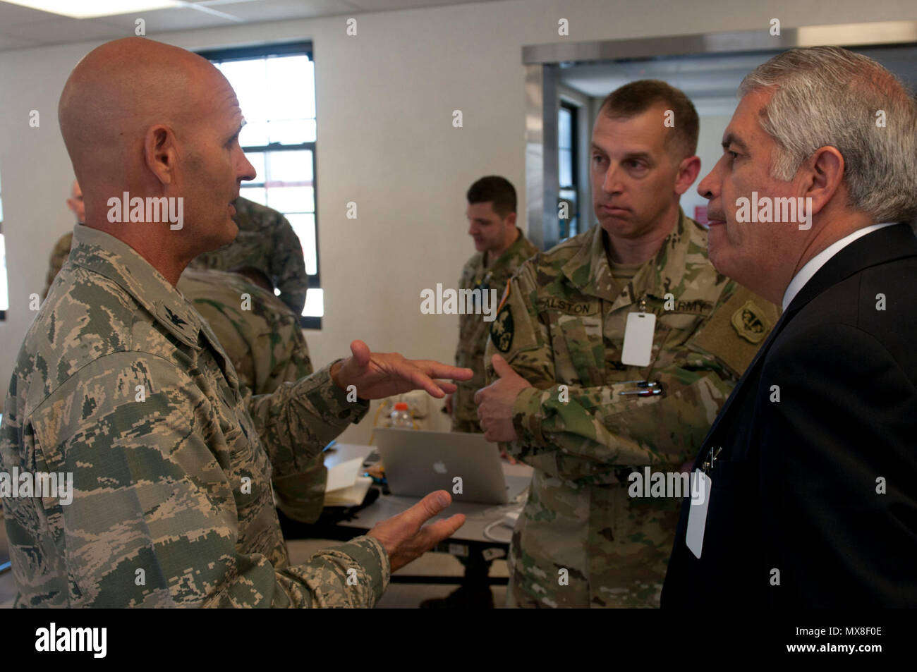 Col. Douglas Hire, commander of the 195th Operations Group, California ...
