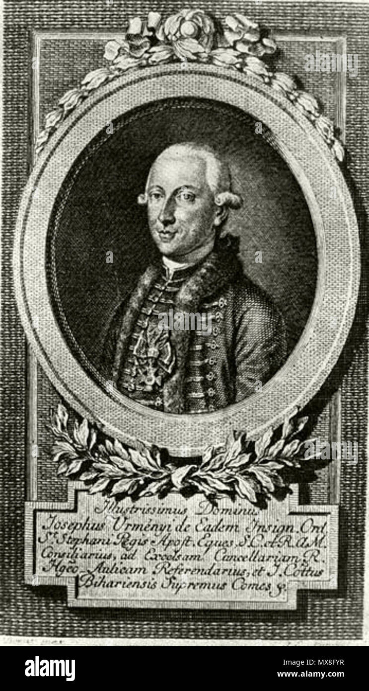 497 Portrait of József Ürményi Stock Photo - Alamy