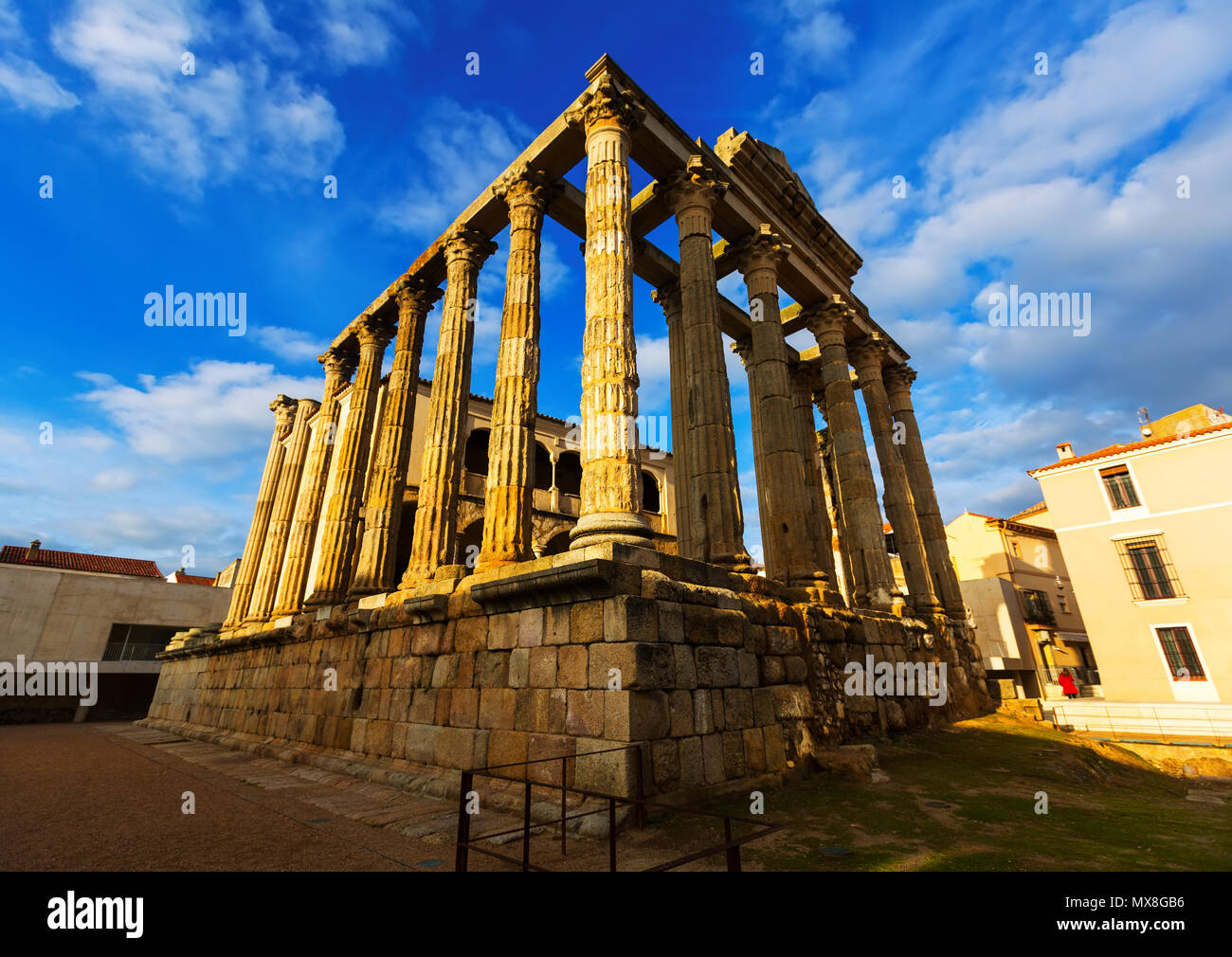 ancient temple in Merida, Spain Stock Photo - Alamy