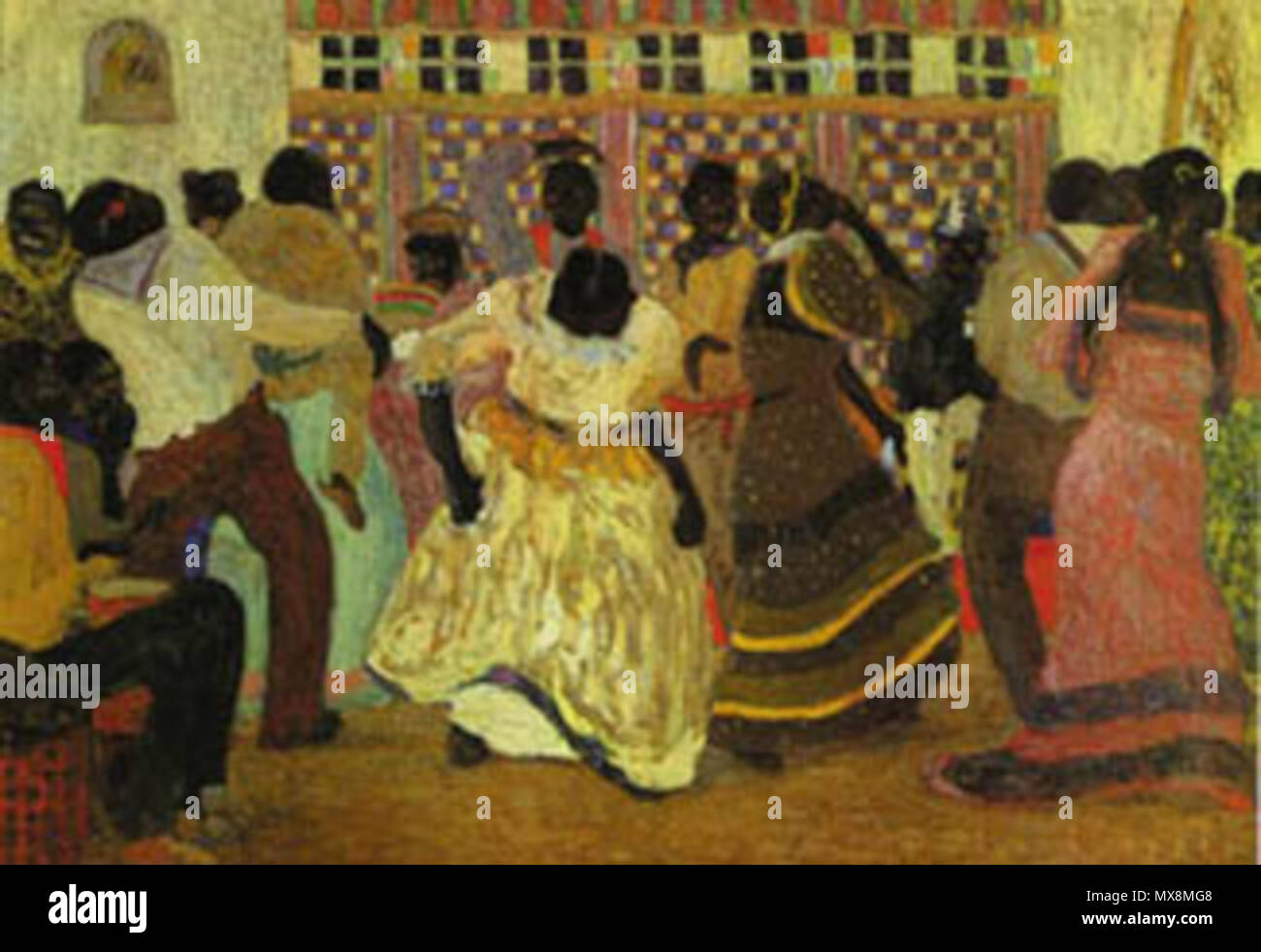 . Cuadro de Pedro Figari; Candombe, Oil on Canvas, 1921 . 1921. Pedro ...