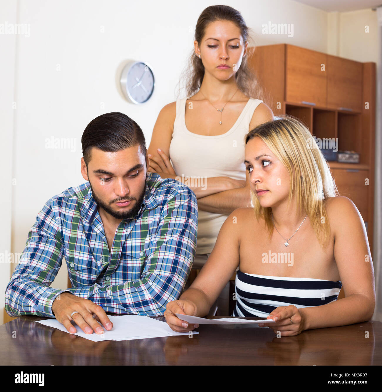 Explaining to girlfriend hi-res stock photography and images - Alamy