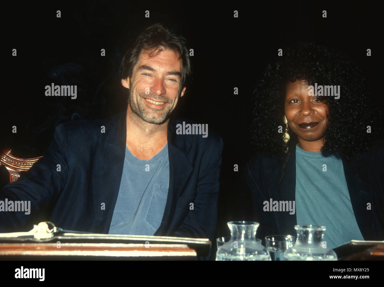 BEVERLY HILLS, CA - AUGUST 04: (L-R) Actor Timothy Dalton and actress ...