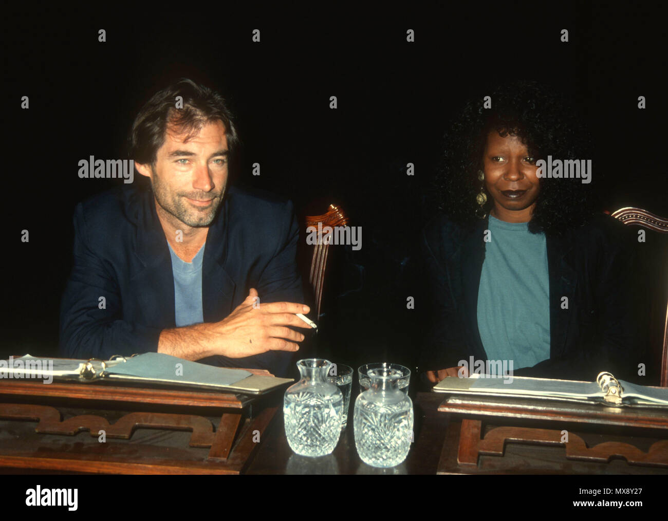 BEVERLY HILLS, CA - AUGUST 04: (L-R) Actor Timothy Dalton and actress ...