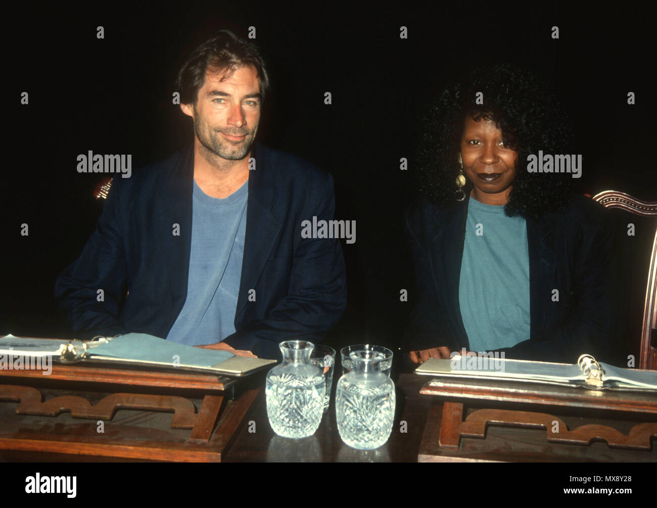 BEVERLY HILLS, CA - AUGUST 04: (L-R) Actor Timothy Dalton and actress ...