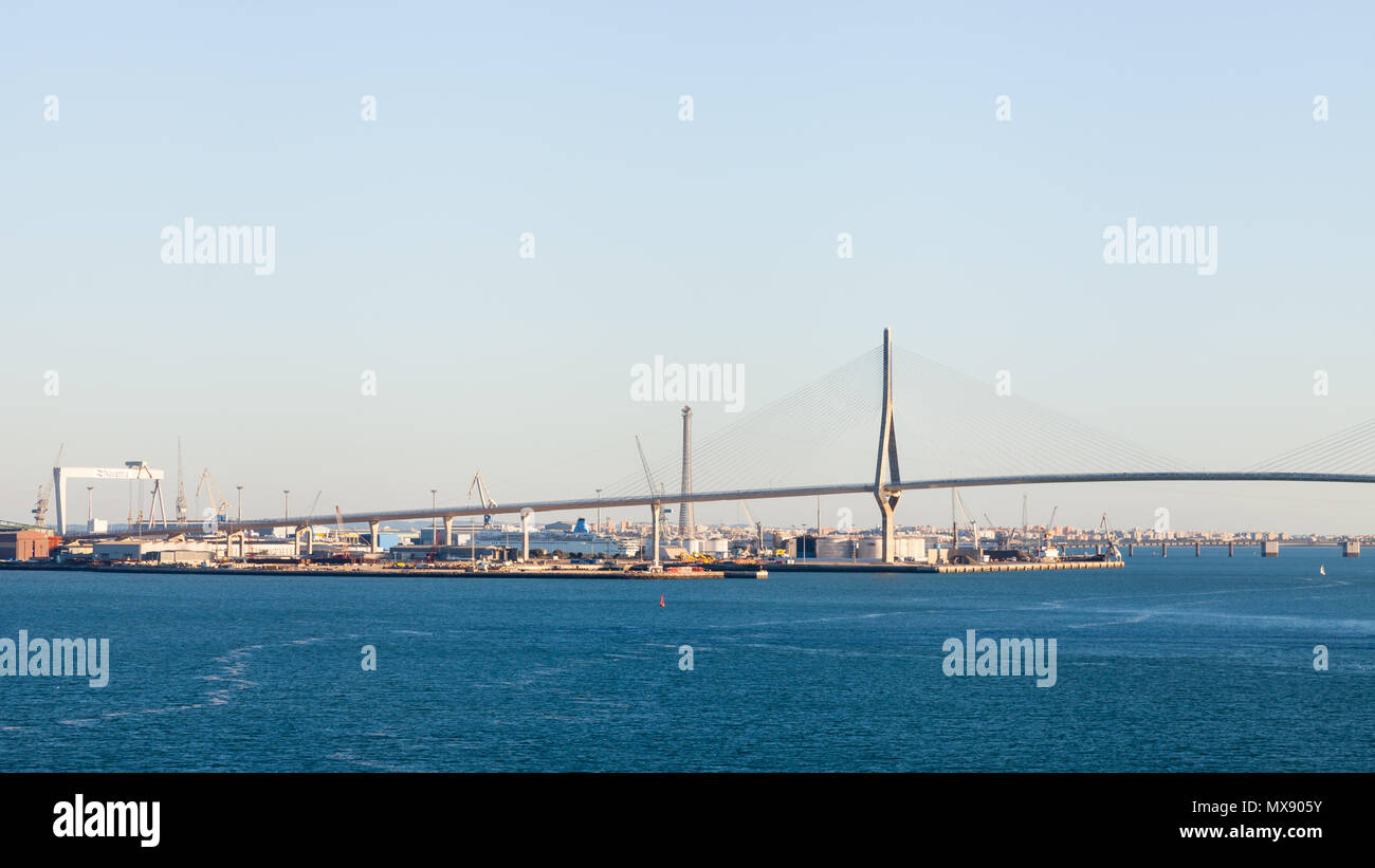 The Constitution of 1812 Bridge in the Spanish city of Cadiz. The ...