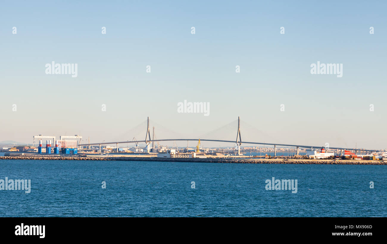 The Constitution of 1812 Bridge in the Spanish city of Cadiz. The ...
