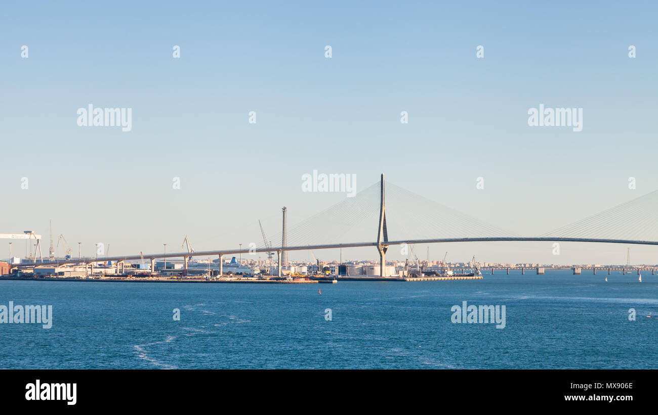 The Constitution of 1812 Bridge in the Spanish city of Cadiz. The ...