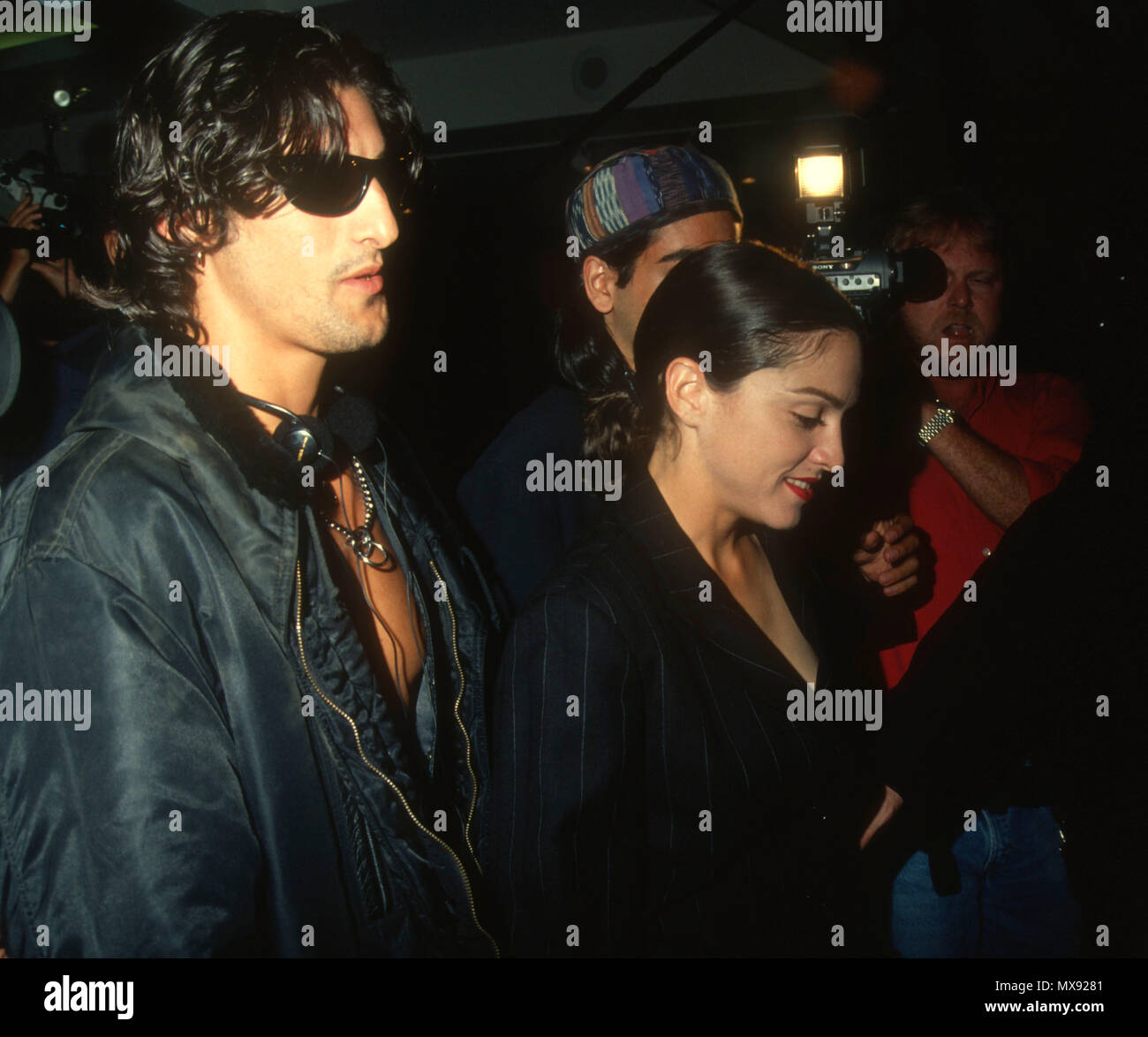 LOS ANGELES, CA - AUGUST 7: (L-R) Model Tony Ward and singer Madonna ...