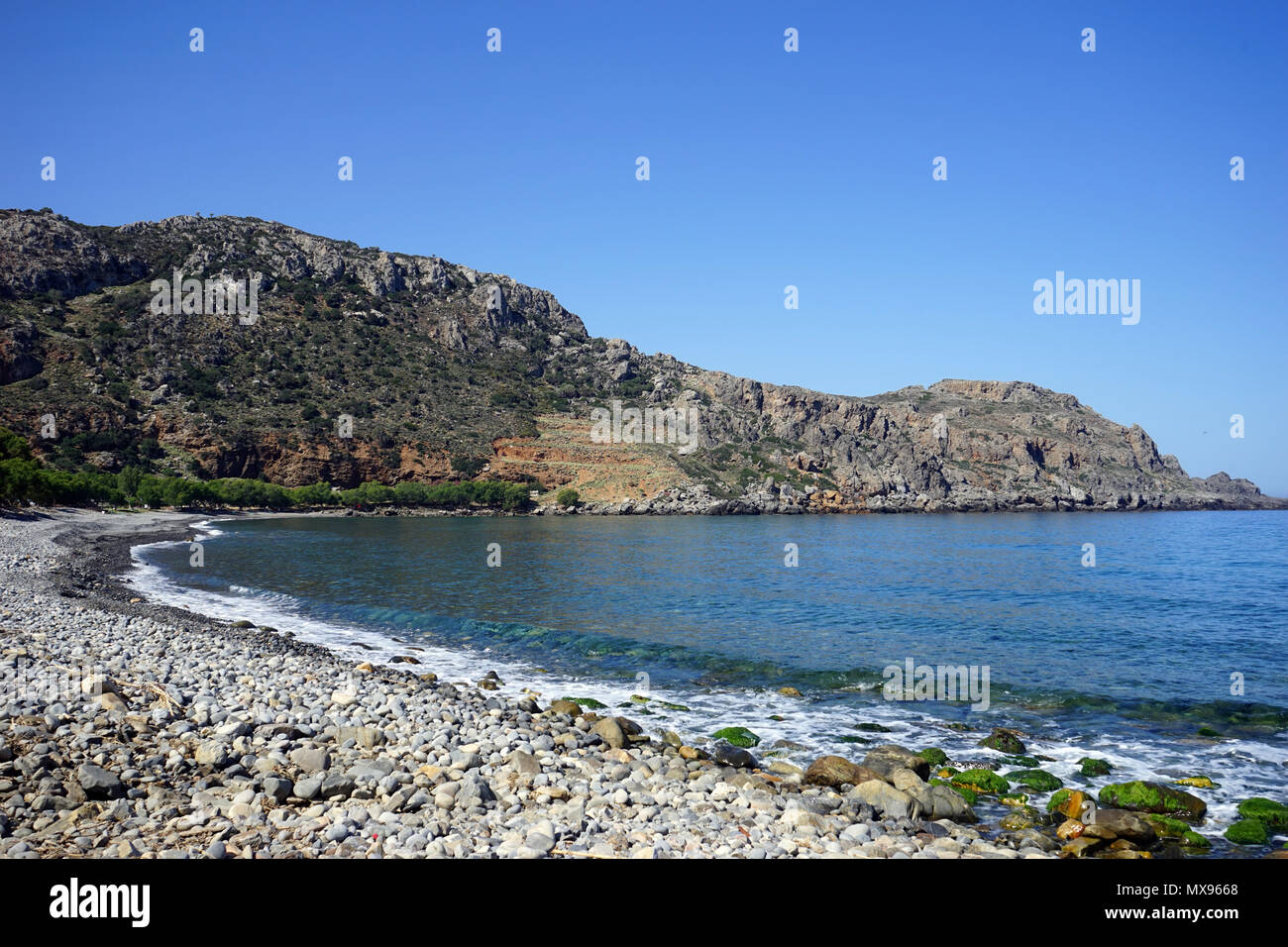 Sfinari beach on the west coast of Krete island, Greece Stock Photo - Alamy