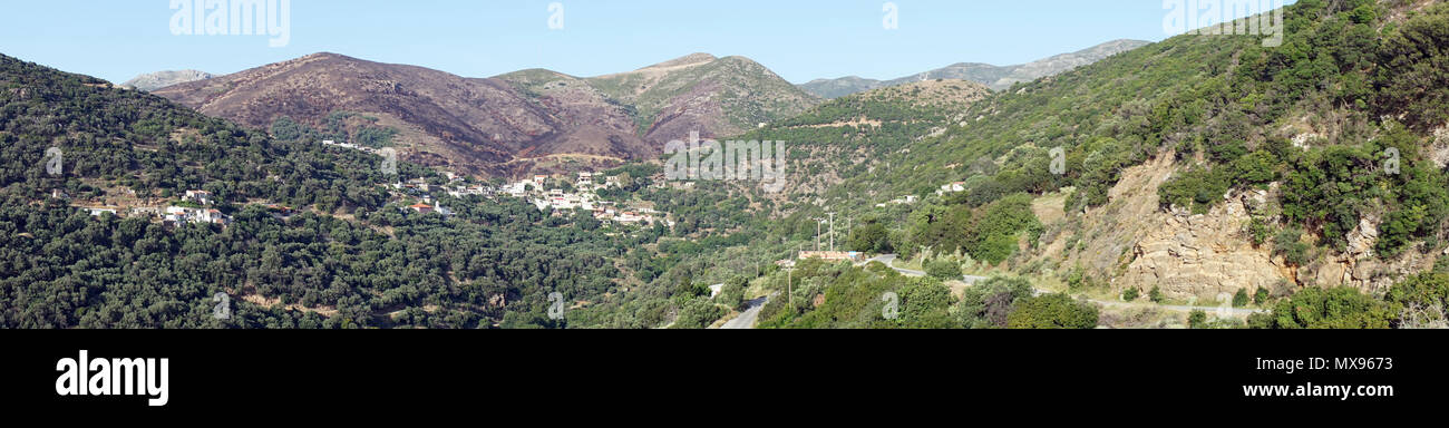Panorama of west part of Krete island, Greece Stock Photo - Alamy