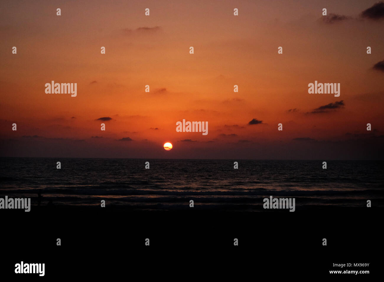 Sunset - red colors Stock Photo - Alamy