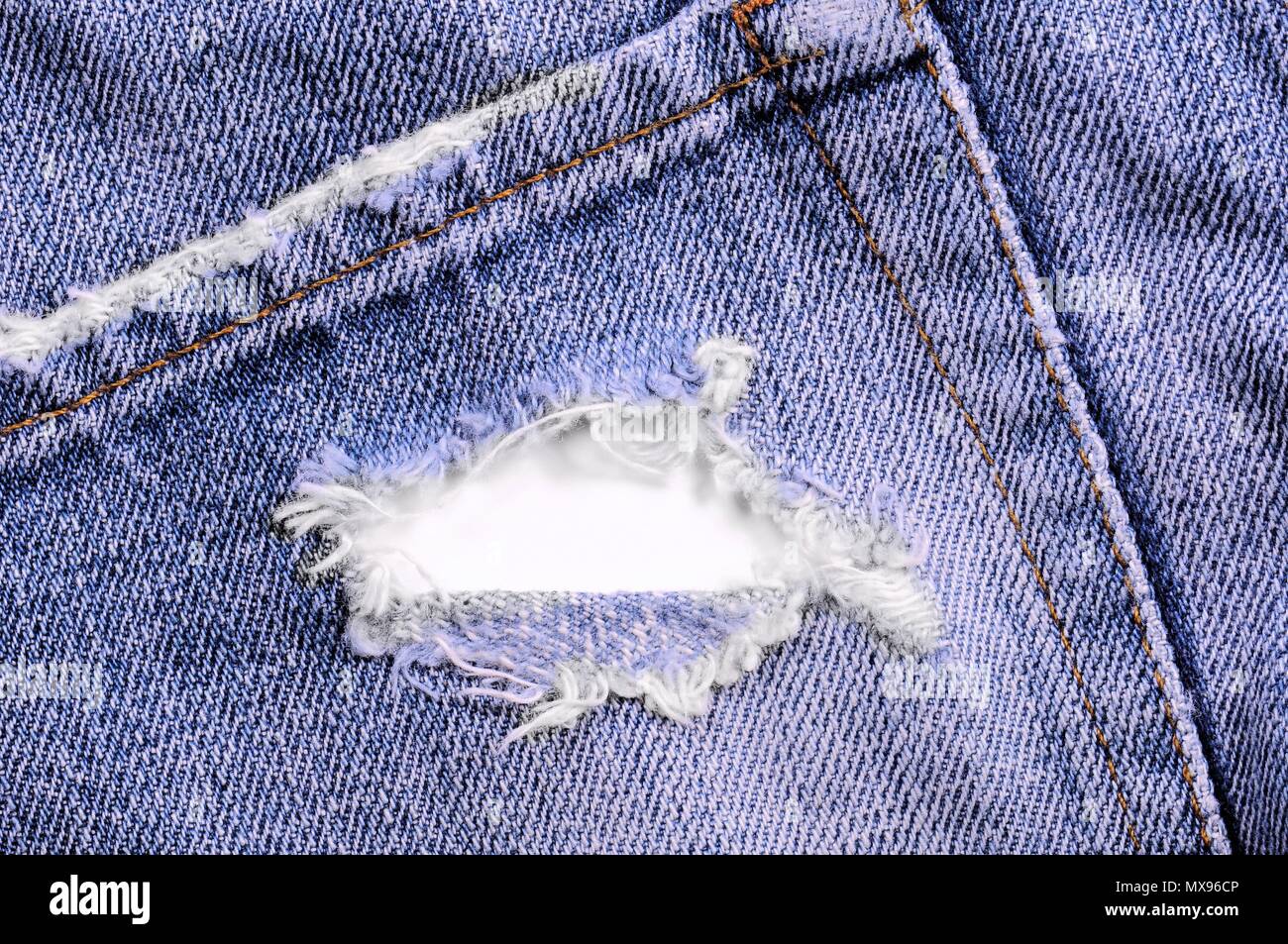 Frayed denim detail hi-res stock photography and images - Alamy