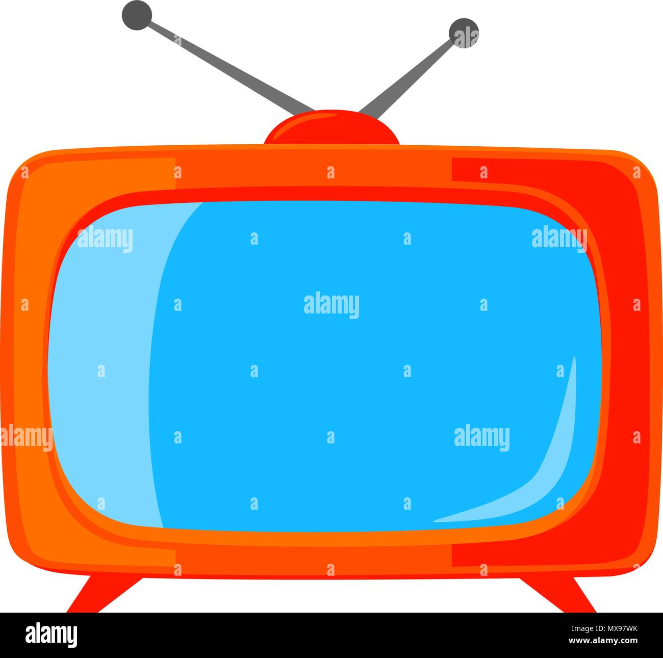 Cable news on television Stock Vector Images - Alamy