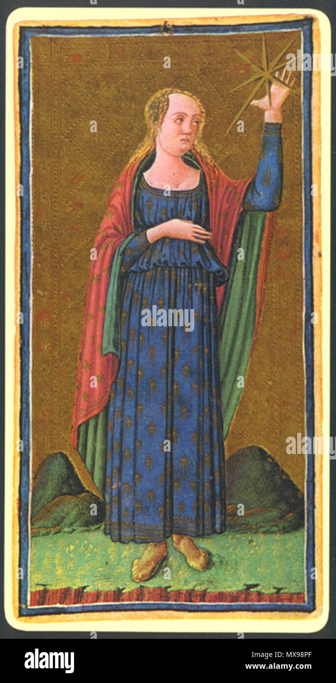 . Star. Visconti-Sforza tarot deck . 15th century. anonimous 574 Star ...