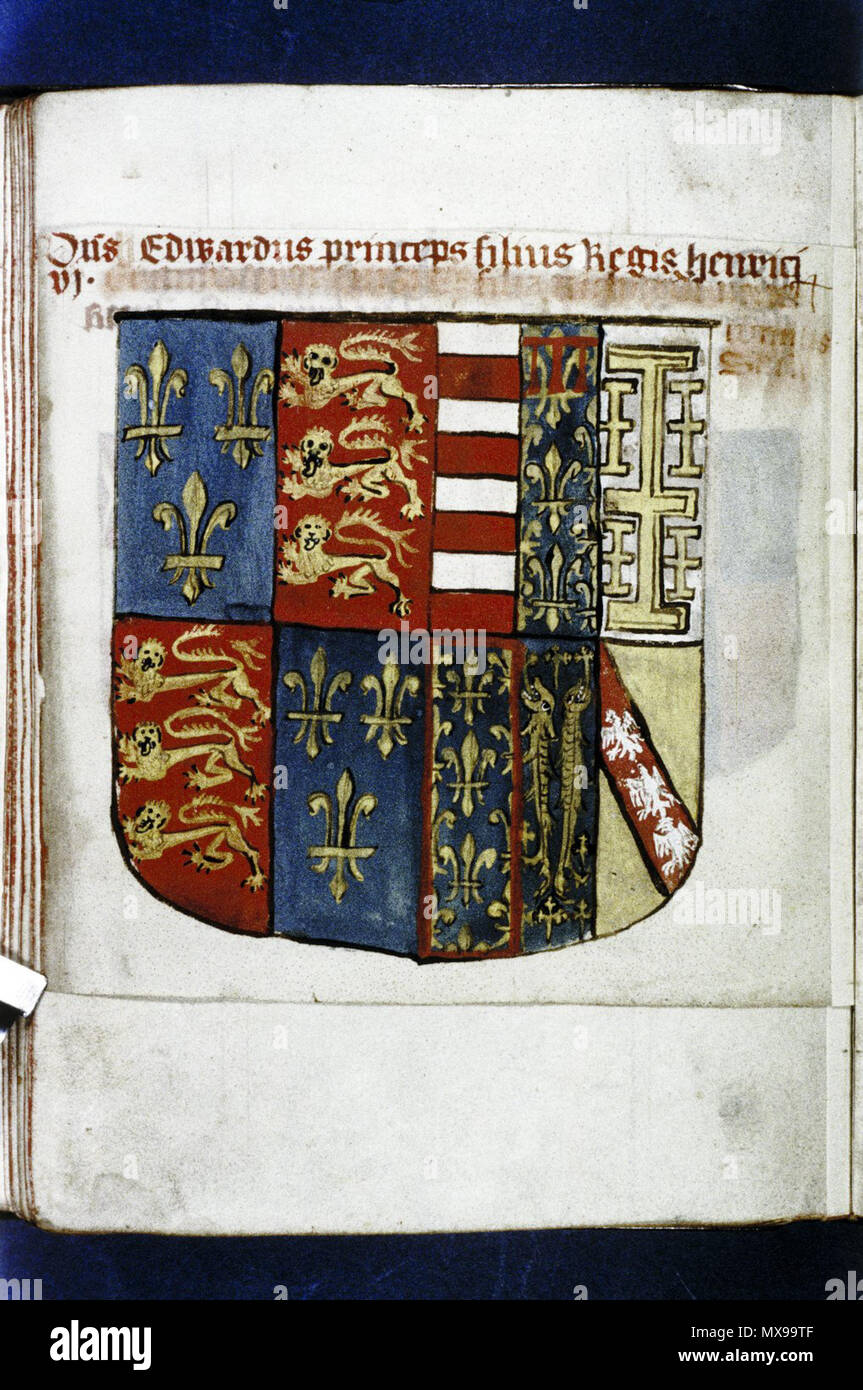 . English: Founders and Benefactors Book of Tewkesbury Abbey: (One of ...