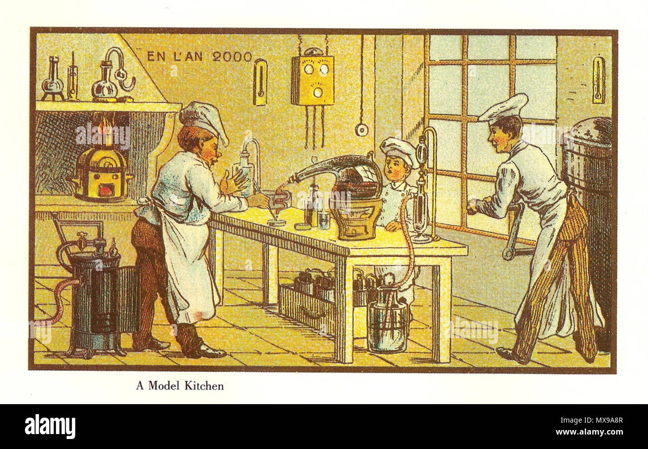 . France in 2000 year (XXI century). French food. paper card . 1899 ...