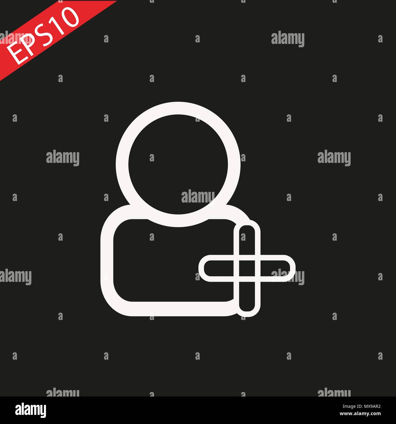 People line icon. Line vector illustration on black background Stock ... People line icon. Line vector illustration on black background Stock ...