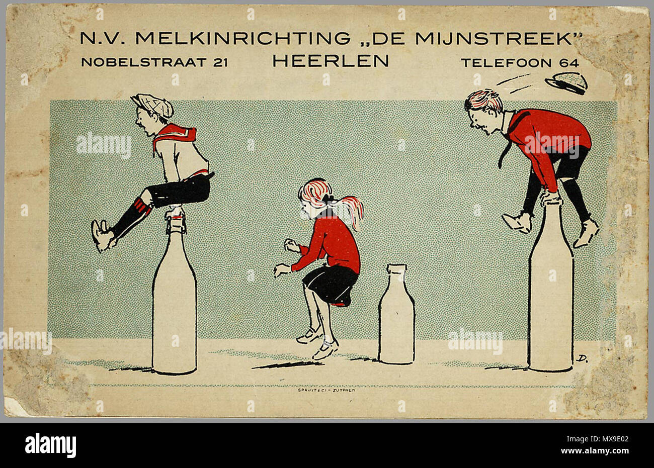 . Nederlands: Reclamebrochure: Mijnstreek's Melk-Rijmpjes ...