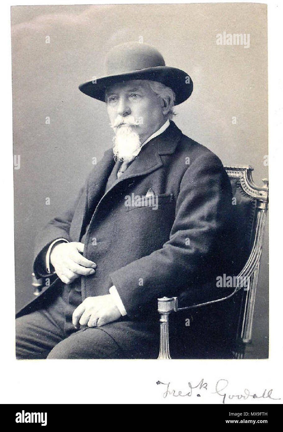 . Deutsch: Fotographie des englischen Malers Frederick Goodall (1822 ...