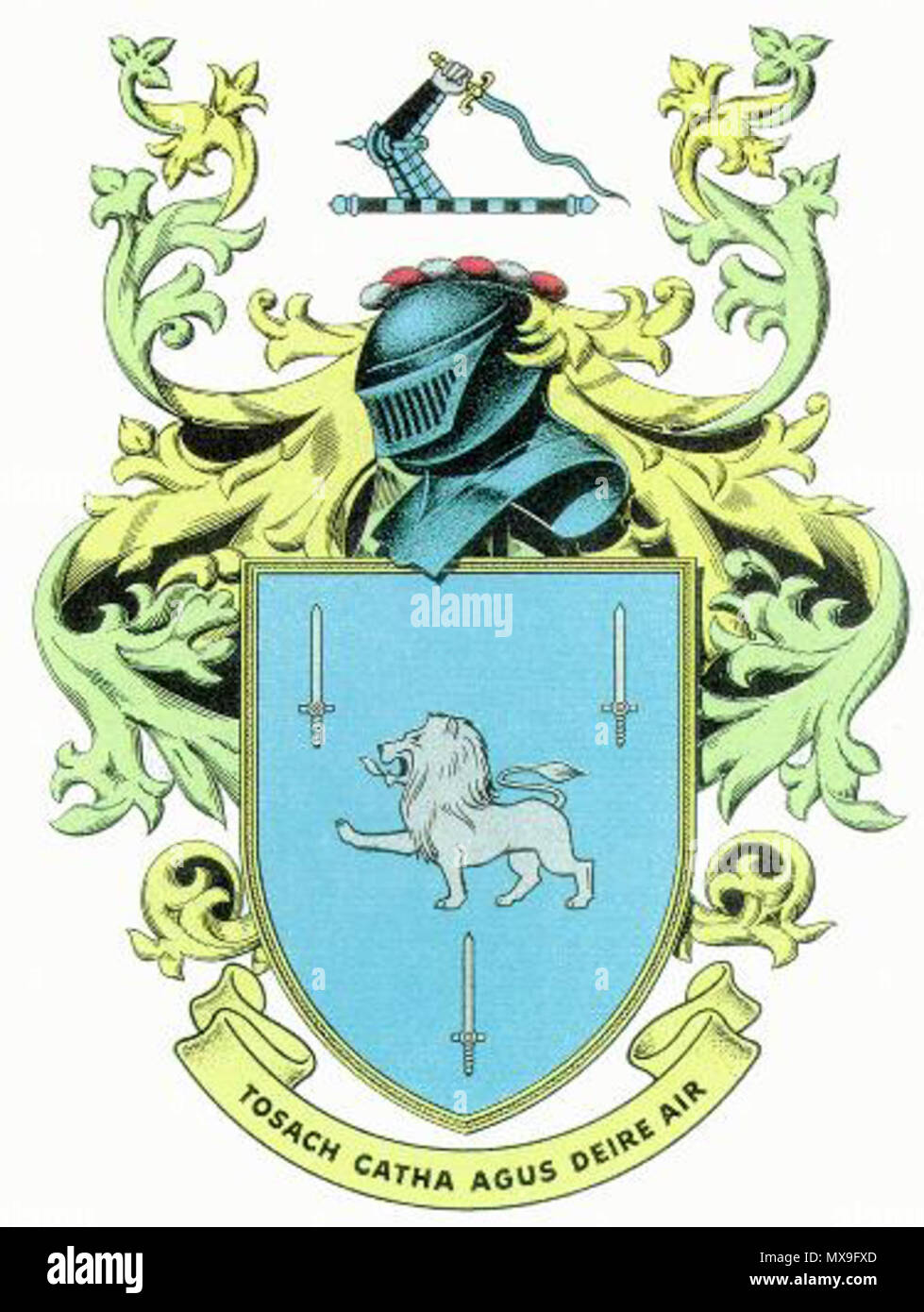 . English: Gorman family coat of arms . 1884. This is a reproduction ...