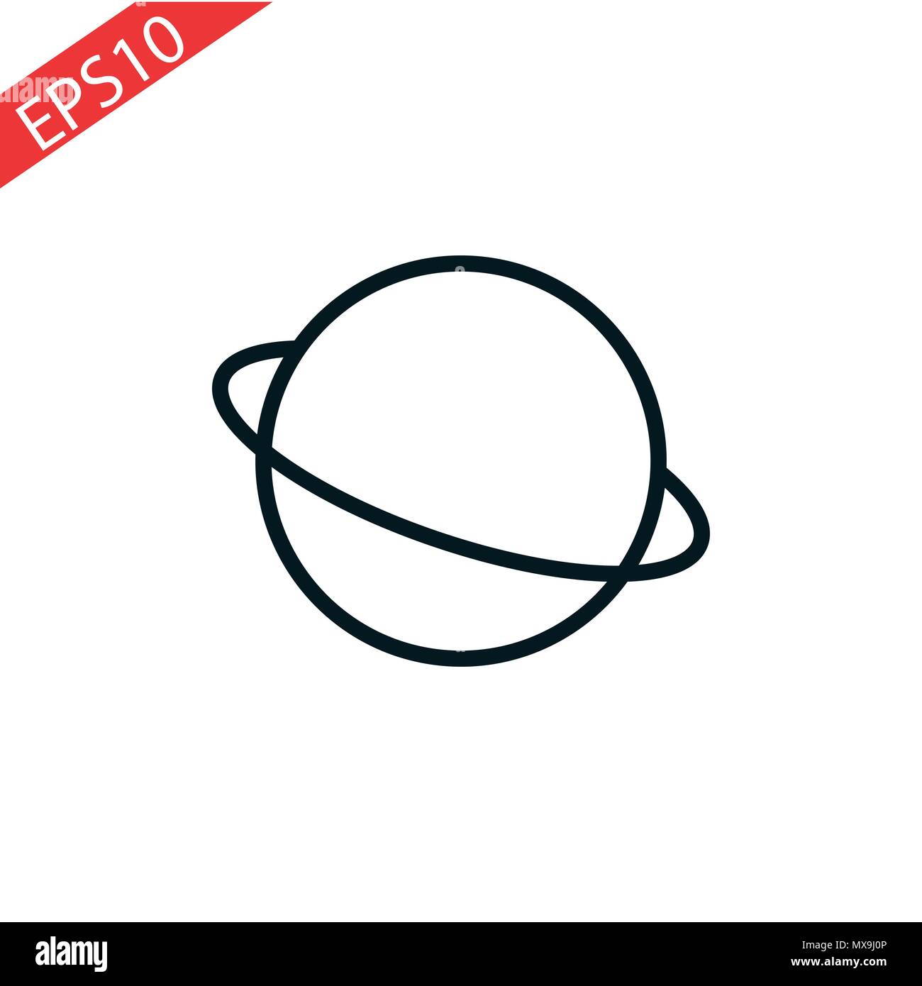 Simple Saturn vector icon Eps 10.Vector saturn icon Stock Vector Image ...