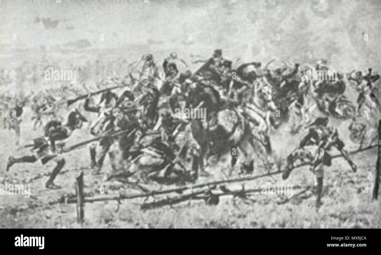 . English: Battle of Heilsberg painting by Juliusz Kossak . 28 July ...