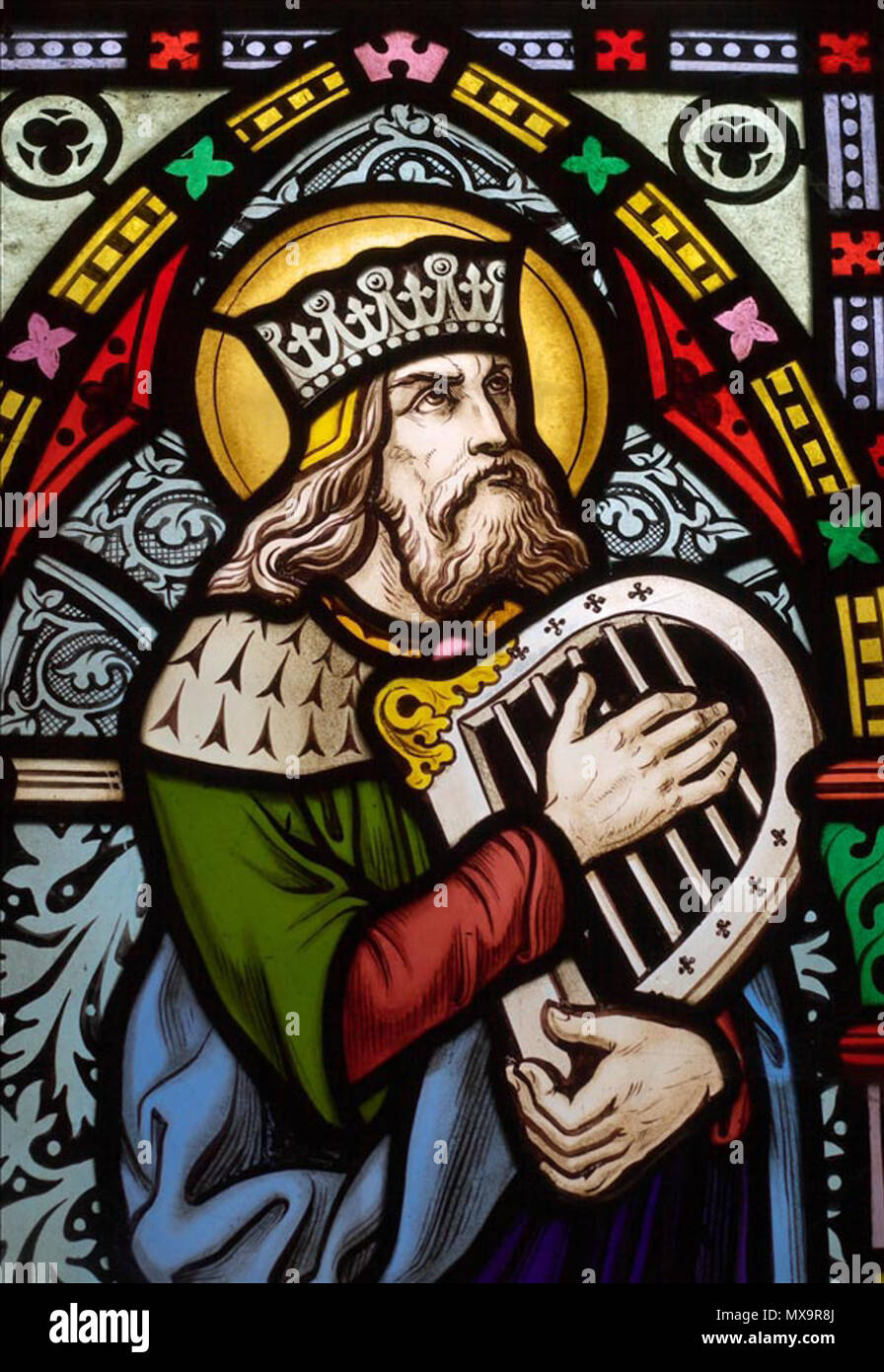 . English: King David, second king of Israel . circa 1920. Church ...
