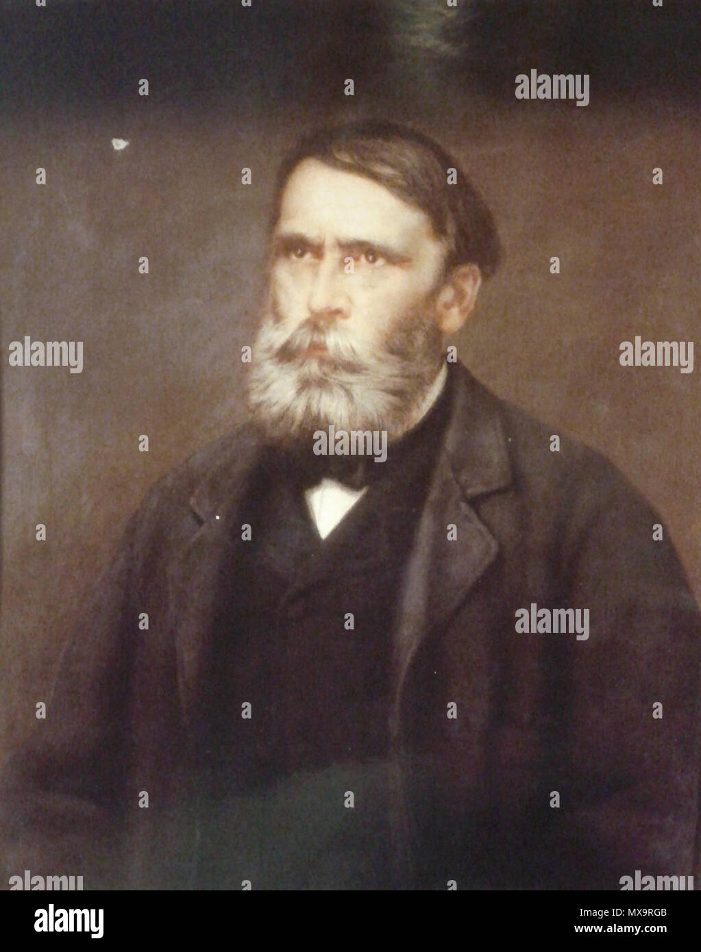 . Italiano: Ritratto del conte Giacomo Mattei (1813 - 1886), politico ...