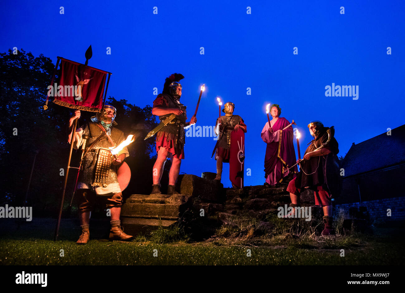 Members of Roman Tours' Deva Victrix 20th Legion Chester dressed as ...