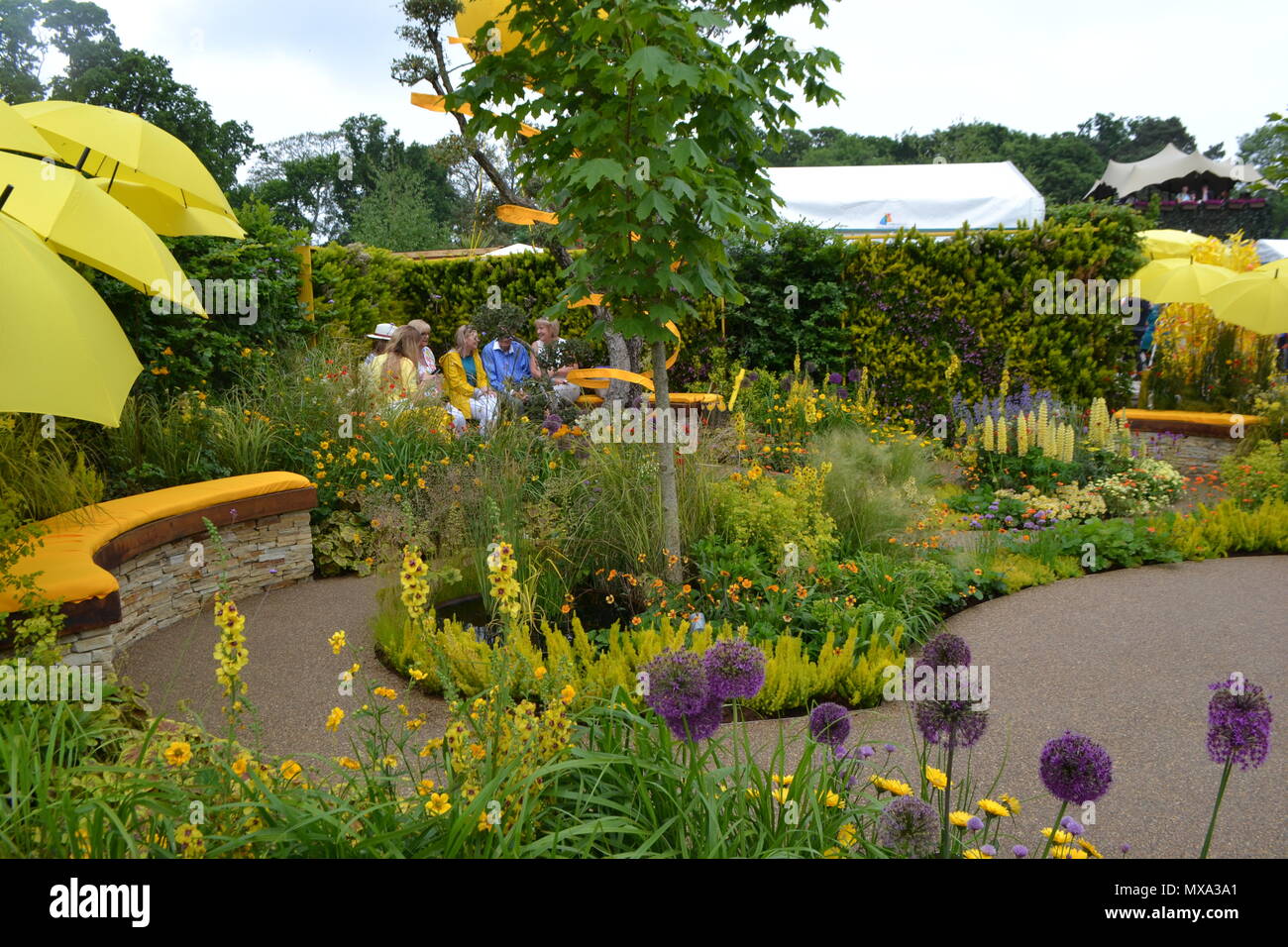 Bloom in the Park flower and garden show, Dublin, Ireland 2018. The ...