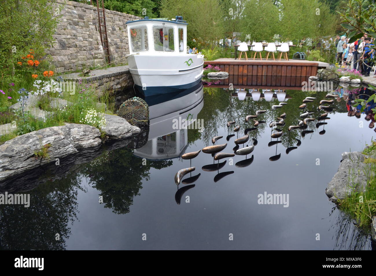 Bloom in the Park flower and garden show, Dublin, Ireland 2018. God ...