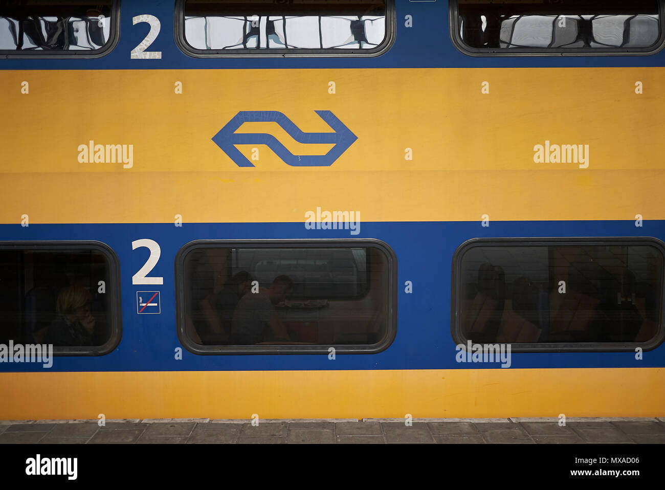 Amsterdam, Netherlands - May 16, 2018: Dutch trains Stock Photo - Alamy