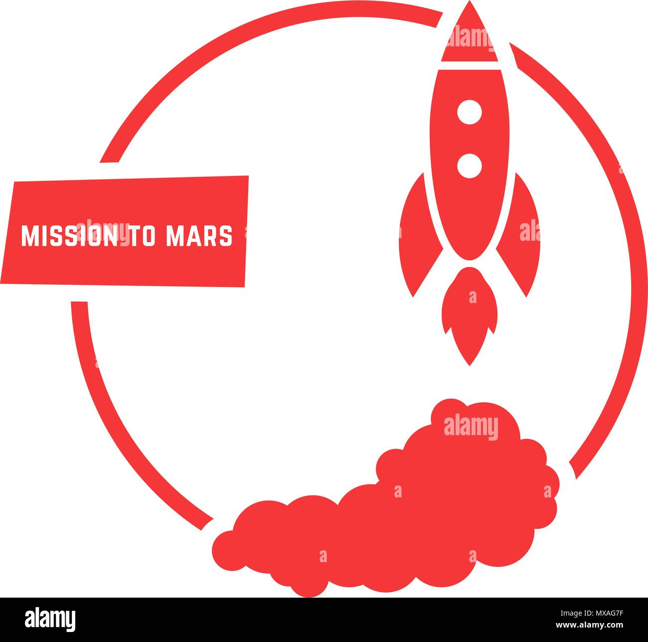 red mission to mars logo Stock Vector Image & Art - Alamy