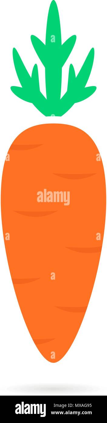 simple carrot logo with shadow Stock Vector Image & Art - Alamy