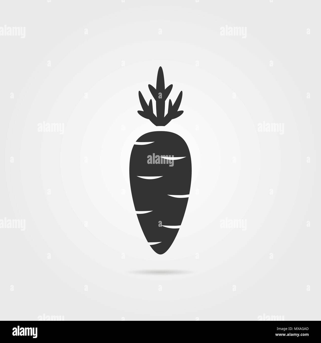 Black Carrot Icon