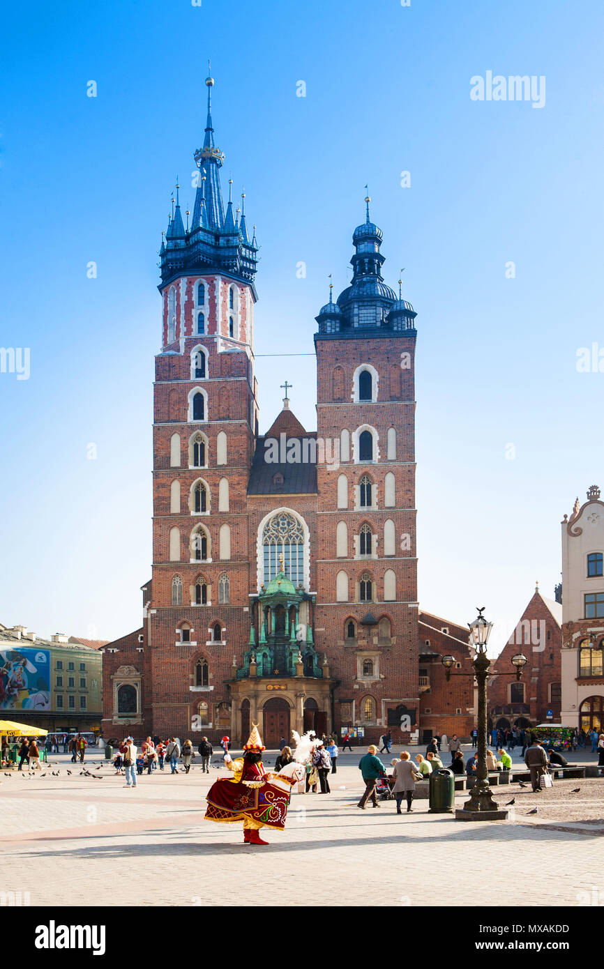 A panorama of the Krakow Main Market Square with its architectural ...