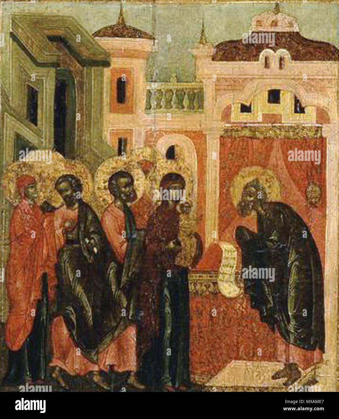 . English: Beatitudes, Russian Orthodox Icon (detail) . Before 18th ...