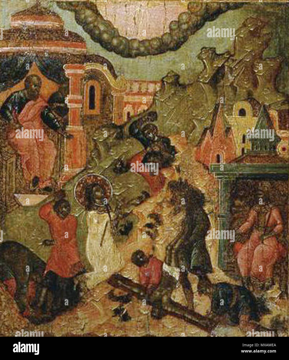 . English: Beatitudes, Russian Orthodox Icon (detail) . before 18th ...