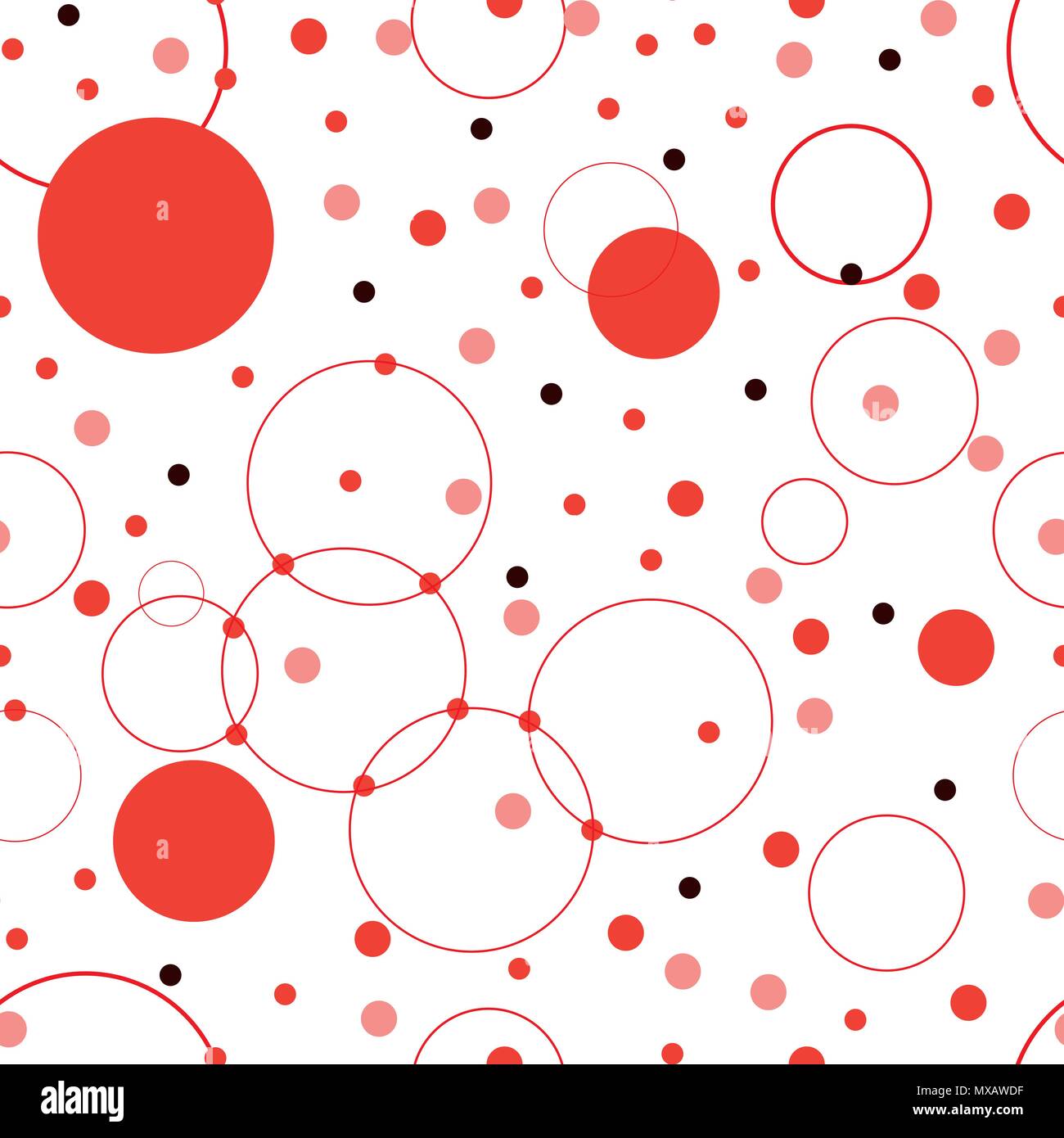 Vector seamless pattern. Modern stylish texture. Repeating circles ...