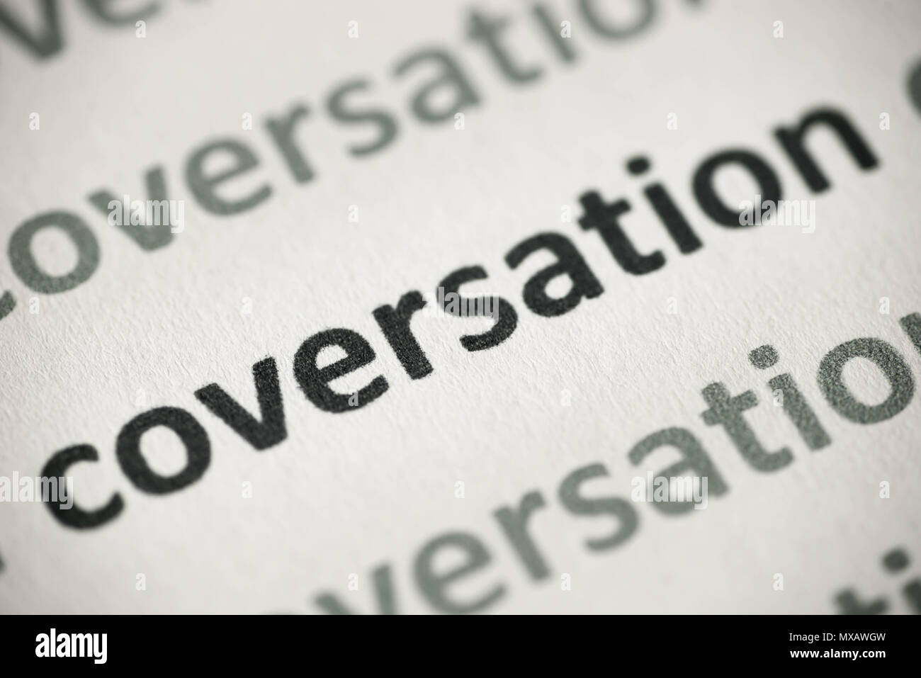 Conversation alphabet hi-res stock photography and images - Alamy