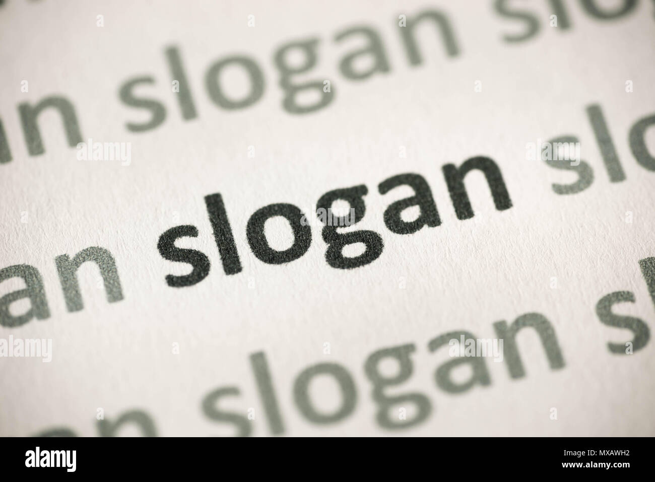 Slogan word hi-res stock photography and images - Alamy