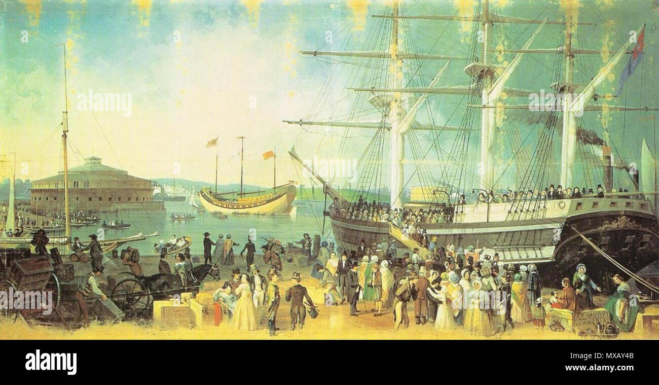 . Junk Keying in New York harbour, 1847. 1853. Samuel Waugh 331 ...